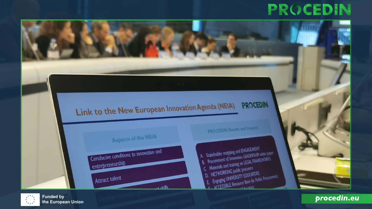 Fostering Innovation: PROCEDIN at the European Innovation Ecosystems Workshop – PROCEDIN